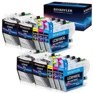 binksyler lc3019xxl compatible ink cartridge replacement for brother lc3019 lc3019xxl lc3017 lc3017xxl high yield use with mfc-j5330dw mfc-j6530dw mfc-j6930dw mfc-j6730dw printers(4bk,2c,2m,2y)10 pack