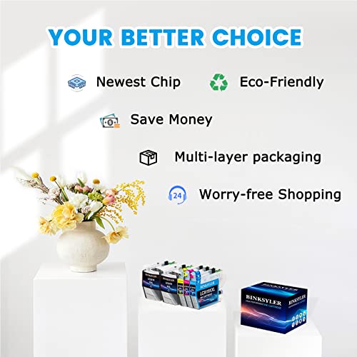 BINKSYLER LC3019XXL Compatible Ink Cartridge Replacement for Brother LC3019 LC3019XXL LC3017 LC3017XXL High Yield Use with MFC-J5330DW MFC-J6530DW MFC-J6930DW MFC-J6730DW Printers(4BK,2C,2M,2Y)10 Pack