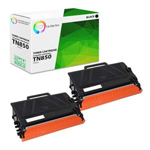 tct premium compatible toner cartridge replacement for brother tn-850 tn850 black high yield works with brother dcp-l5500dn, hl-l5000d l6400dwt, mfc-l5800dw l6900dw printers (8,000 pages) – 2 pack