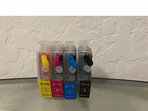 Inkpro Prefilled Refillable Ink Cartridges Compatible for Brother LC3011 LC-3013 MFC-J491DW MFC-J497DW MFC-J690DW MFC-J895DW