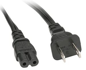 2 prong printer power cord/printer power cable for canon pixma mp160 and many different other model canon hp,lexmark,dell,brother,epson.