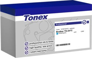 compatible with brother tn-247c tonex (txtbtn247c) toner cyan