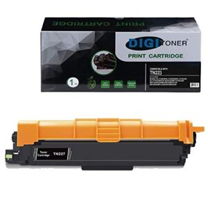 digitoner compatible toner cartridge replacement for brother tn223 tn227 tn-223 tn-227 toner cartridge work with brother mfc l3770cdw brother hl-l3210cw hl-3230cdw hl-l3270cdw [black,1 pack]