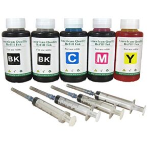 500ml 4 Color Bulk Refill Ink for use with hp Canon dell Brother lexmark Inkjet Printers