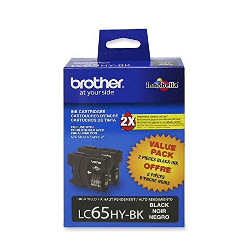 Brother High Yield Black Ink Cartridge (LC652PKS)