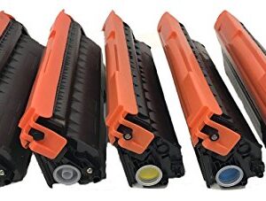 Brother TN-310 Toner Cartridge 5-pack (2Black, 1Cyan, 1Magenta, 1Yellow) Premium non-OEM High Yield for HL-4150CDN, HL-4170CDW, HL-4570CDWT, MFC-9460CDN, MFC-9560CDW, MFC-9970CDW Printers