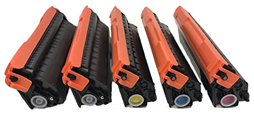 Brother TN-310 Toner Cartridge 5-pack (2Black, 1Cyan, 1Magenta, 1Yellow) Premium non-OEM High Yield for HL-4150CDN, HL-4170CDW, HL-4570CDWT, MFC-9460CDN, MFC-9560CDW, MFC-9970CDW Printers