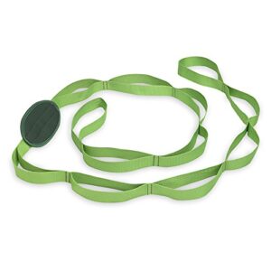 gaiam restore multi-grip stretch strap, green