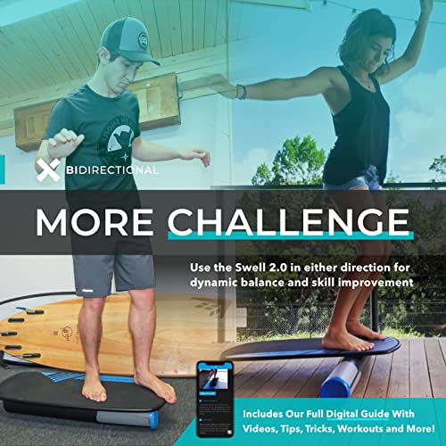 Revbalance Swell 2.0 - Surf & Paddle Balance Board Trainer (Reef - Teal)