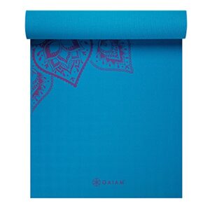 Gaiam Sol Studio Select Sticky-Grip Yoga Mat, Mandala, 5mm