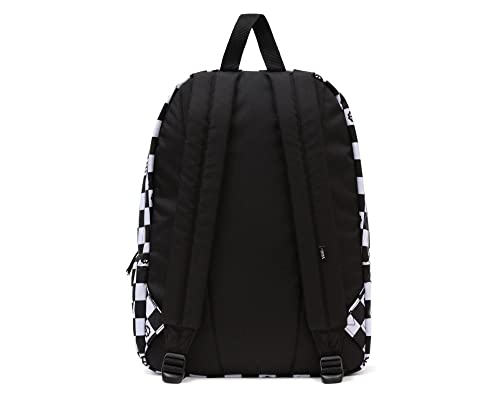 Vans Realm Flying V Black Ashley Blue Backpack, Black/White