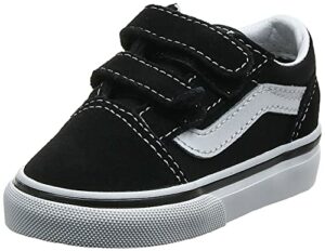 vans unisex-child old skool v-k, black, 6 little kid