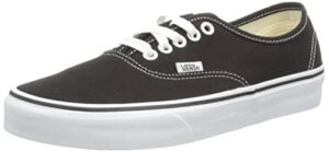 vans u authentic, unisex adults’ sneakers black/white