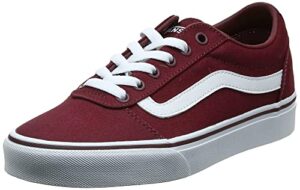 vans women’s ward sneaker, red ((canvas) burgundy olq), 8.5