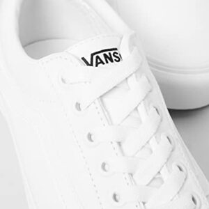 Vans Women's Ward Platform Sneaker, White Canvas White 0rg, 7.5