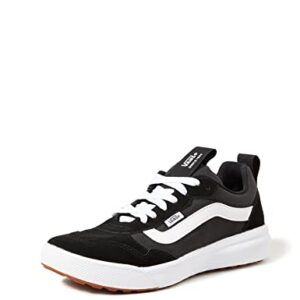 Vans Unisex Range Exp Suede Canvas Sneaker - Black/White 8