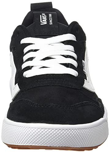 Vans Unisex Range Exp Suede Canvas Sneaker - Black/White 8