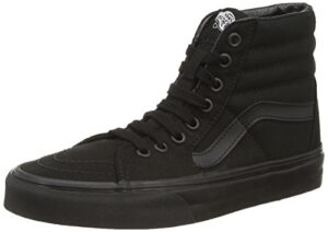 vans unisex sk8-hi canvas black sneaker – 11