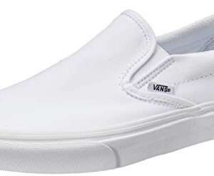 Vans Classic Slip On, True White, 9 B(M) US Women's / 7.5 D(M) US Men's