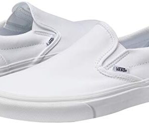 Vans Classic Slip On, True White, 9 B(M) US Women's / 7.5 D(M) US Men's