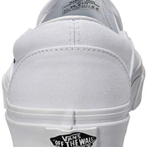 Vans Classic Slip On, True White, 9 B(M) US Women's / 7.5 D(M) US Men's