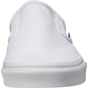 Vans Classic Slip On, True White, 9 B(M) US Women's / 7.5 D(M) US Men's