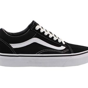 Vans Men's Old Skool Sneaker, Canvas - Black/True White, Size 8