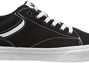 Vans Men's Seldan Sneaker, Black Canvas Black White 187, 12