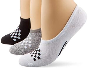 vans 3 pack check liner womens socks multi, 9