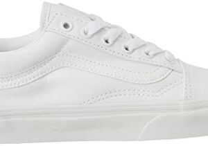 Vans Women's UA Old Skool Sneakers, True White, 9 Women/7.5 Men