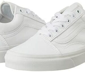 Vans Women's UA Old Skool Sneakers, True White, 9 Women/7.5 Men