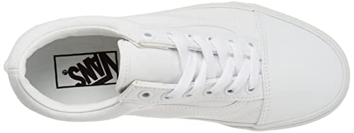 Vans Women's UA Old Skool Sneakers, True White, 9 Women/7.5 Men