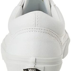 Vans Women's UA Old Skool Sneakers, True White, 9 Women/7.5 Men