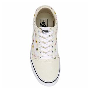 Vans Unisex Ward Lace up Closure Style Pressed Floral White Classic 8.5