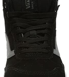 Vans Women's Hi-Top Trainers Sneaker, Suede Black Pewter, 9