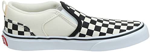 Vans Asher, Women’s Low-Top Sneakers, White (Checkerboard/Black/White), 6.5 US