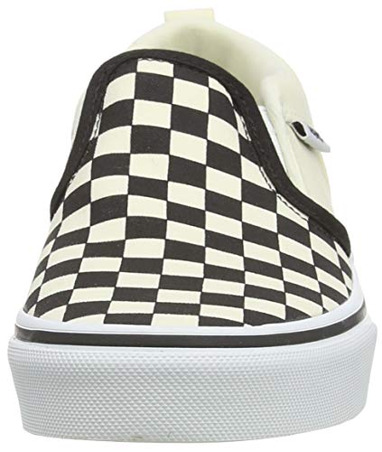 Vans Asher, Women’s Low-Top Sneakers, White (Checkerboard/Black/White), 6.5 US