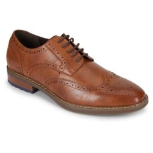 van heusen men’s gino wingtip oxford shoes, cognac, 12