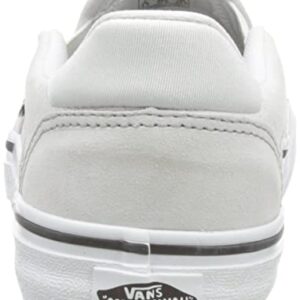 Vans Unisex Asher Canvas Low Platform Slip On Sneaker - Deluxe Patchwork Light Grey 9