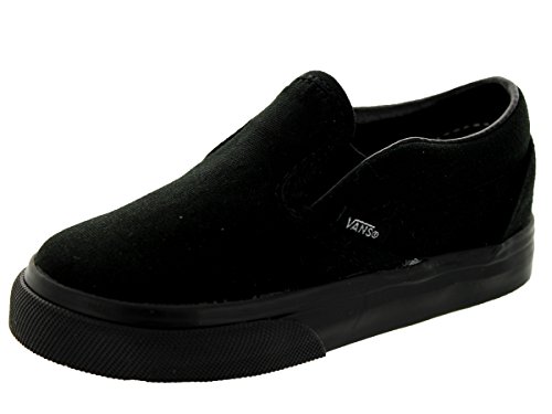 Vans Unisex-Child Classic Slip-ON-K, Black, 6 M US Toddler