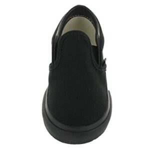 Vans Unisex-Child Classic Slip-ON-K, Black, 6 M US Toddler