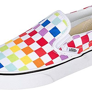 Vans Unisex Authentic Skate Shoe Sneaker (13 Women / 11.5 Men M US, (Checkerboard) Rainbow/True White 7267)