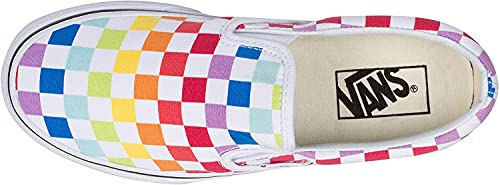 Vans Unisex Authentic Skate Shoe Sneaker (13 Women / 11.5 Men M US, (Checkerboard) Rainbow/True White 7267)