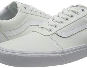 Vans Men's Ward Sneaker, Canvas White White, 10.5