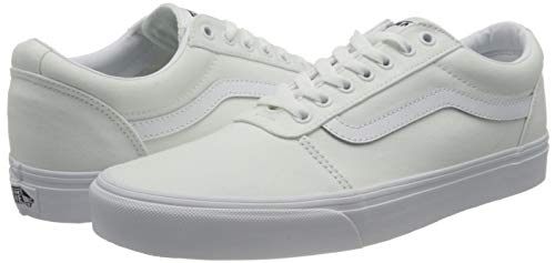 Vans Men's Ward Sneaker, Canvas White White, 10.5