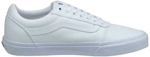 Vans Men's Ward Sneaker, Canvas White White, 10.5