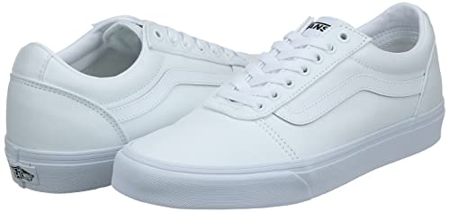 Vans Men's Ward Sneaker, Canvas White White, 10.5