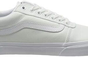 Vans Men's Ward Sneaker, Canvas White White, 10.5