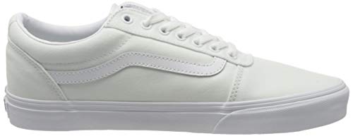 Vans Men's Ward Sneaker, Canvas White White, 10.5