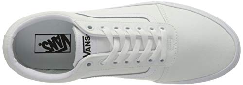 Vans Men's Ward Sneaker, Canvas White White, 10.5